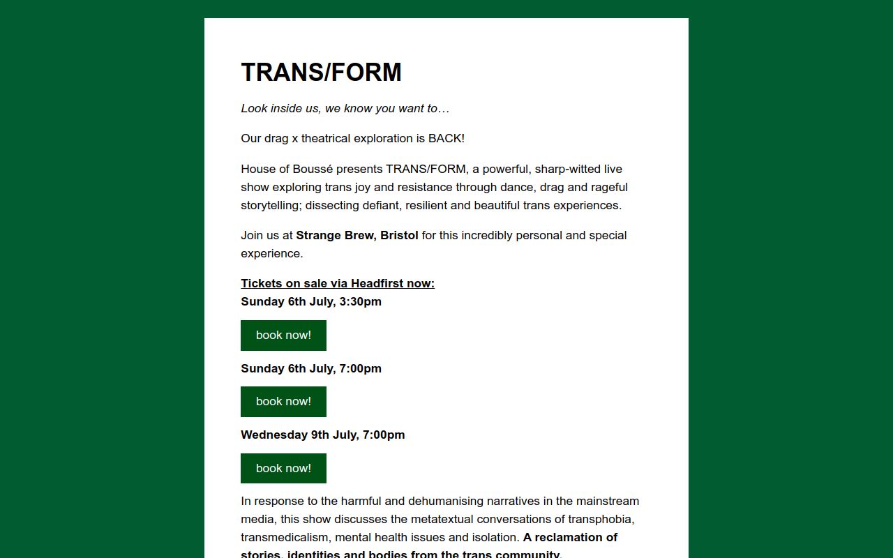 TRANS/FORM 2025